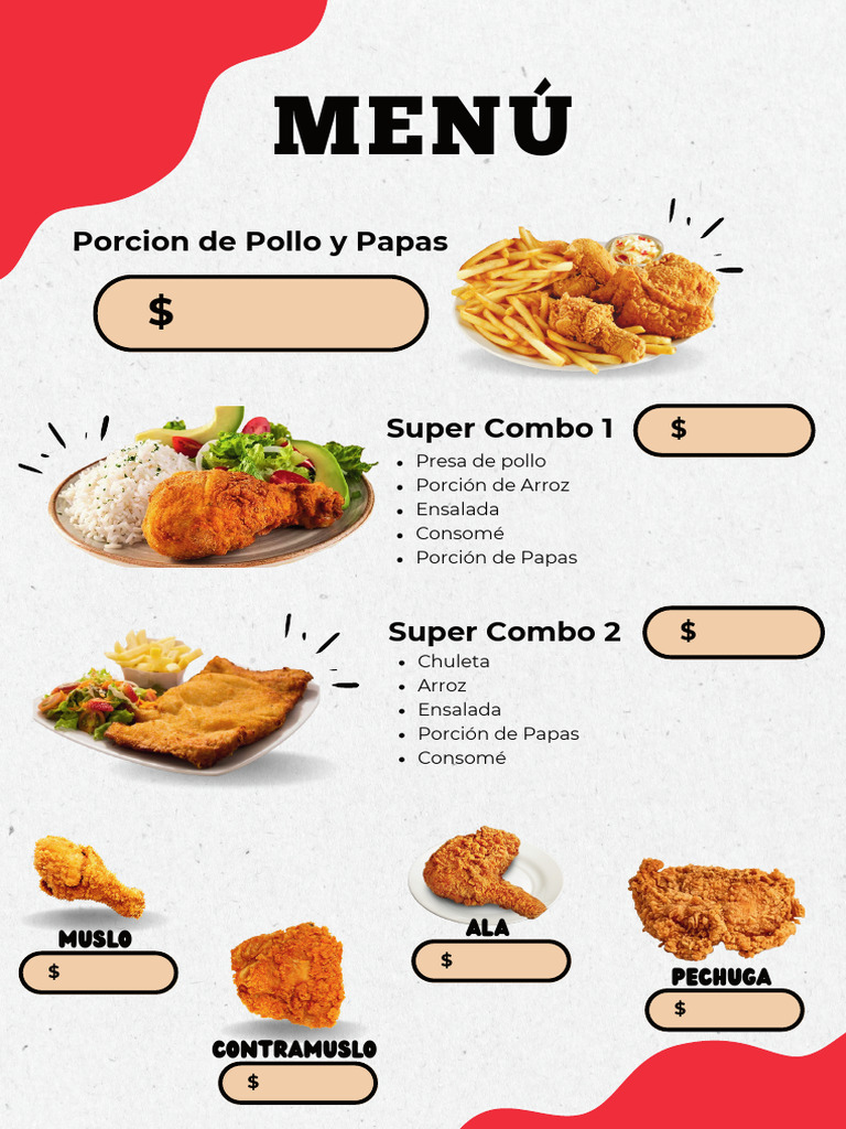 Cómo hacer un menú de combos | PDF