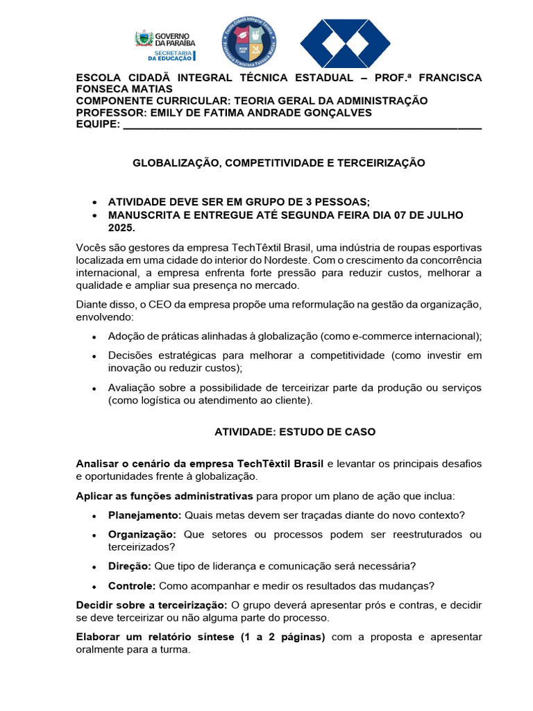 AITIVI 3 Aula Estudo de Caso | PDF