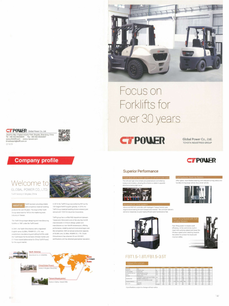 CT Power Forklift H Series Brochure 2020 1 | PDF