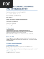 Contoh RPL Konseling Individu | PDF