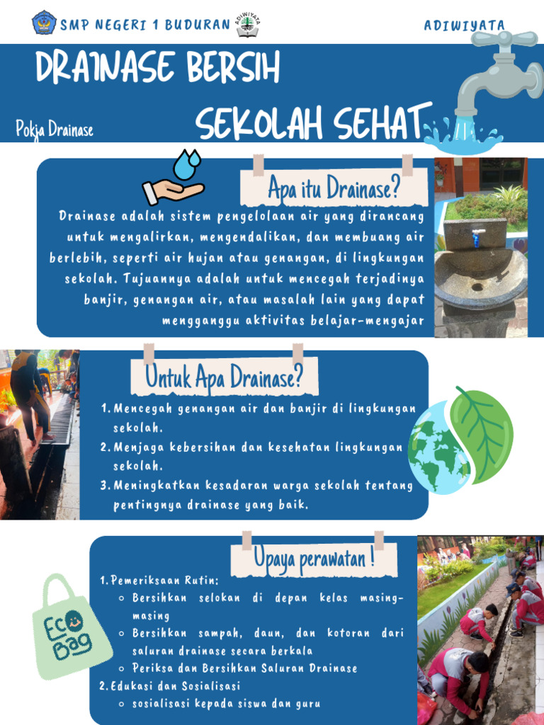 Poster Edukasi Drainase Sekolah | PDF