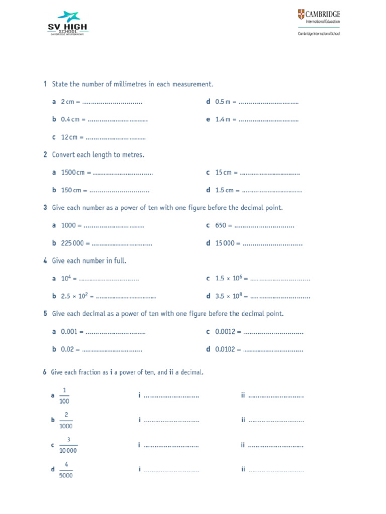 Physics Worksheet - IGCSE Year 2 | PDF