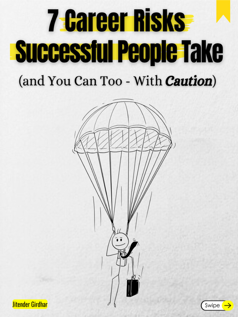 7 Career Risks Successful People Take (And You Can Too) | PDF