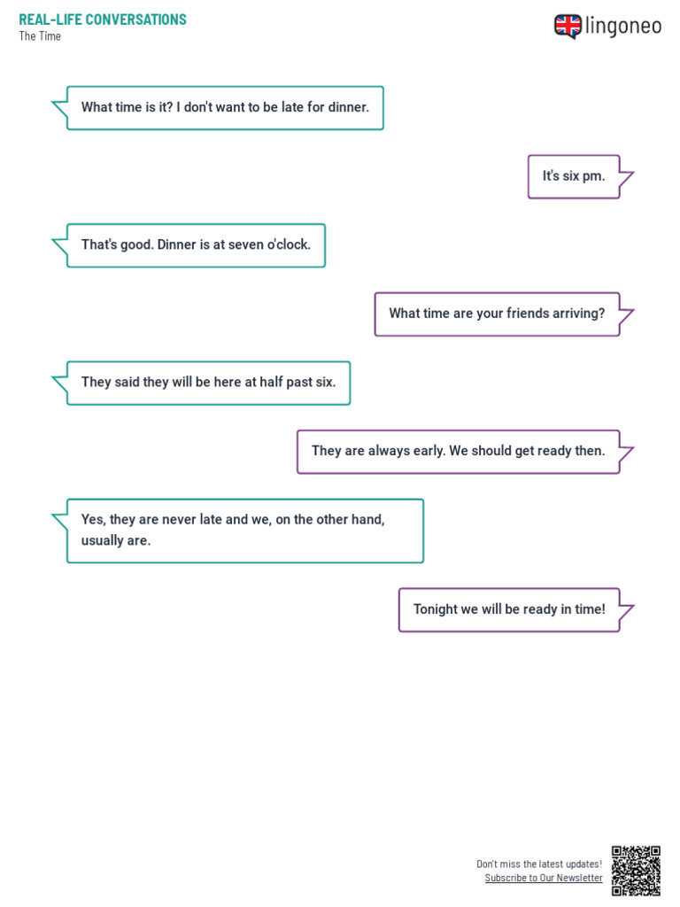 The Time - Dialogue | PDF