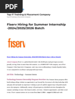 Infosys Springboard Virtual Internship 6.0 - Apply Now! | PDF