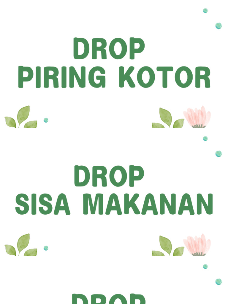 Drop Piring Kotor | PDF