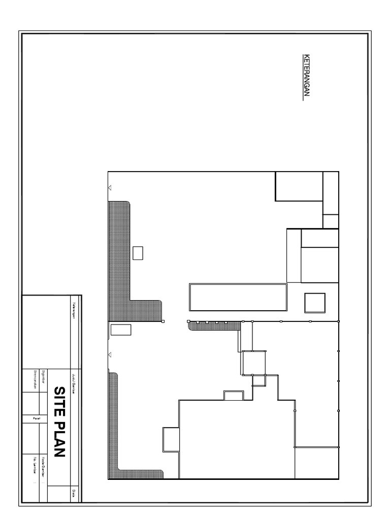 Rencana Site Plan PAUD Menara Air | PDF