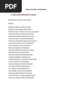 Romeo and Juliet Full Play Script | PDF