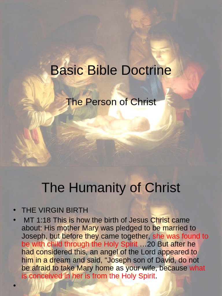 Understanding Christ's Humanity and Deity | PDF | Jesus | Mary, Mother ...