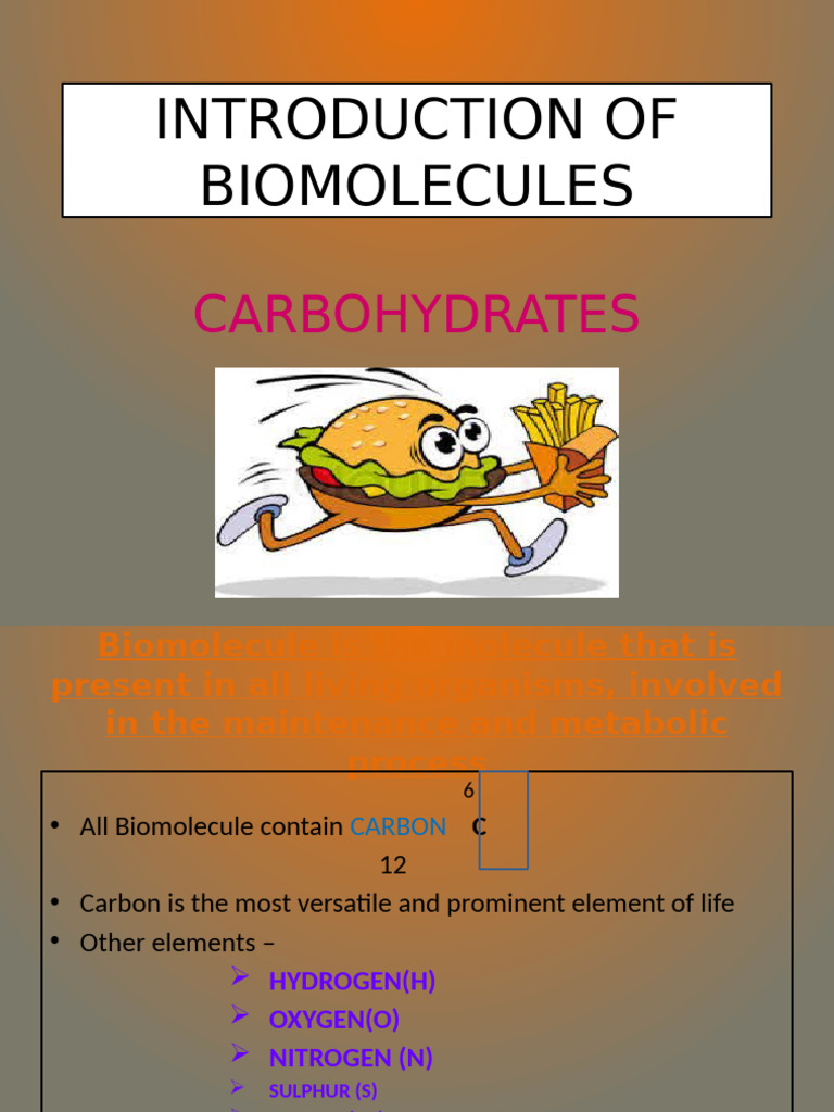 BIOMOLECULES Carbohydrates | PDF | Carbohydrates | Biomolecules