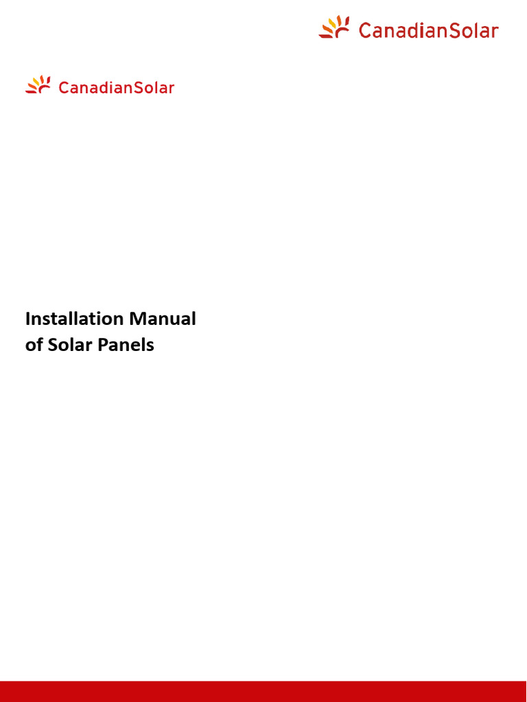 Solar Panel Installation Manual | PDF | Nut (Hardware) | Electrical ...