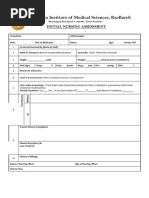 Form 8 Ver 1.0-Initial Assessment Form | PDF | Medical Specialties ...