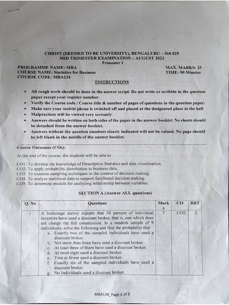 23-24 MSE Paper | PDF