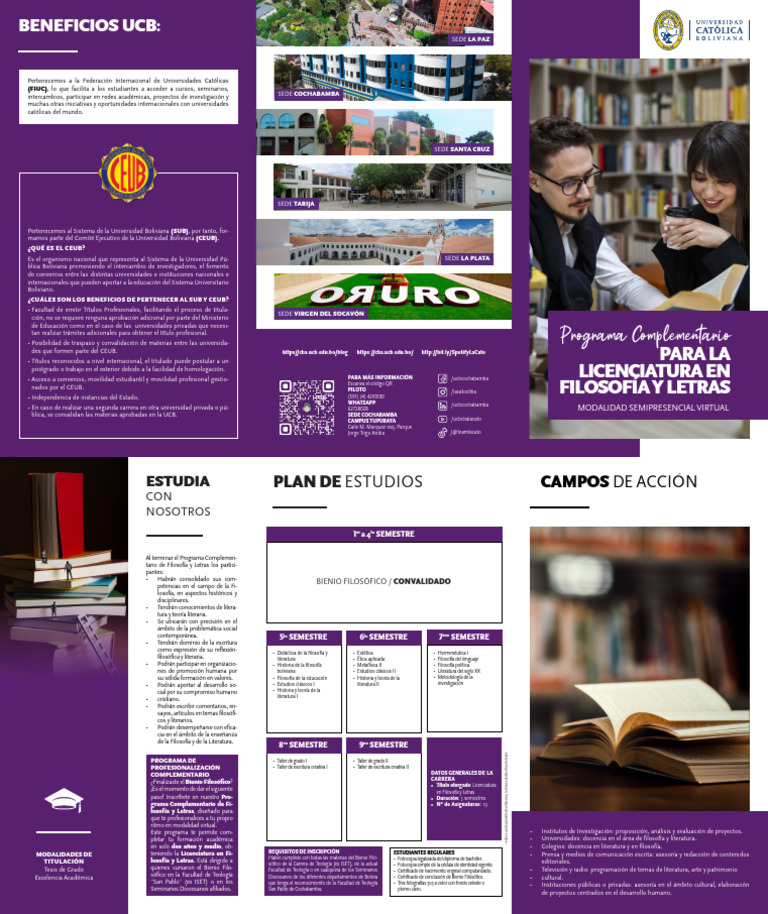 Beneficios de Estudiar en UCB | PDF | Universidad | Bolivia