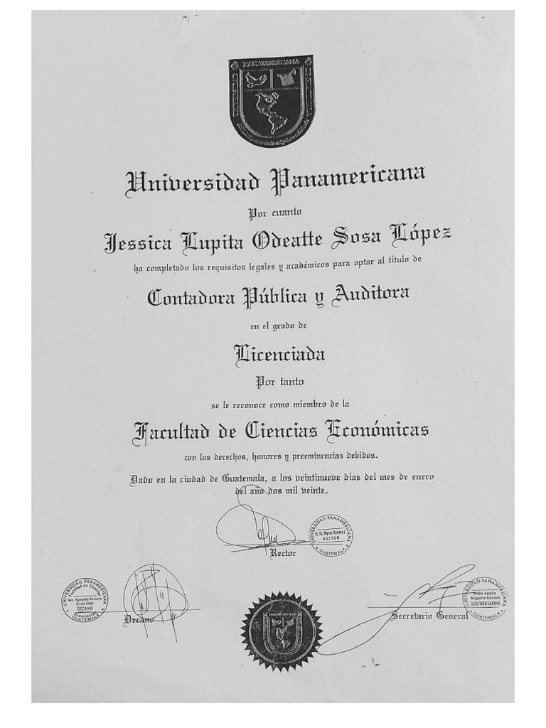 Titulo CPA Jessica Sosa | PDF