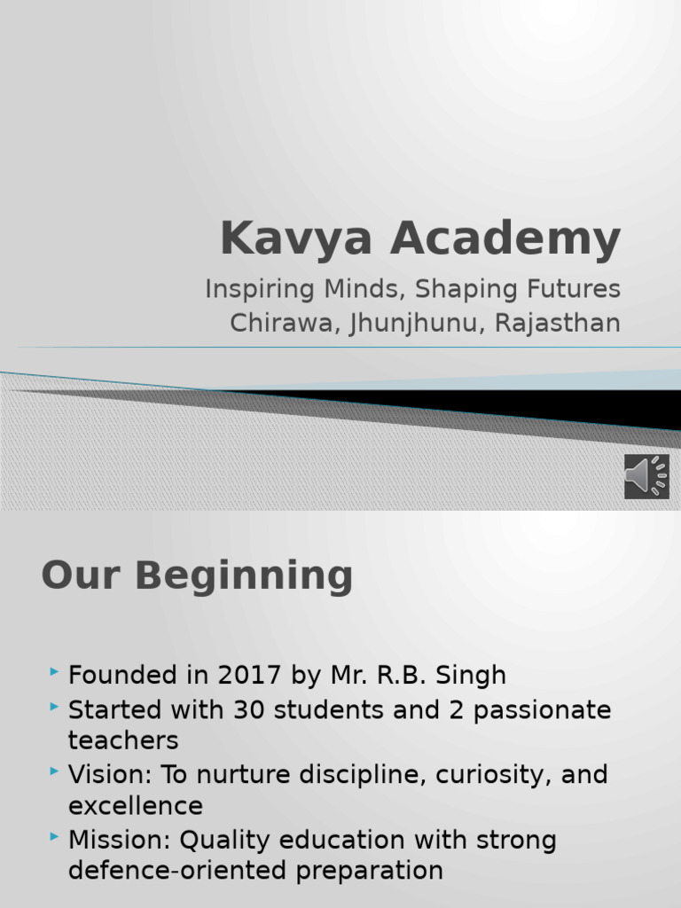 Kavya Academy Complete Presentation | PDF