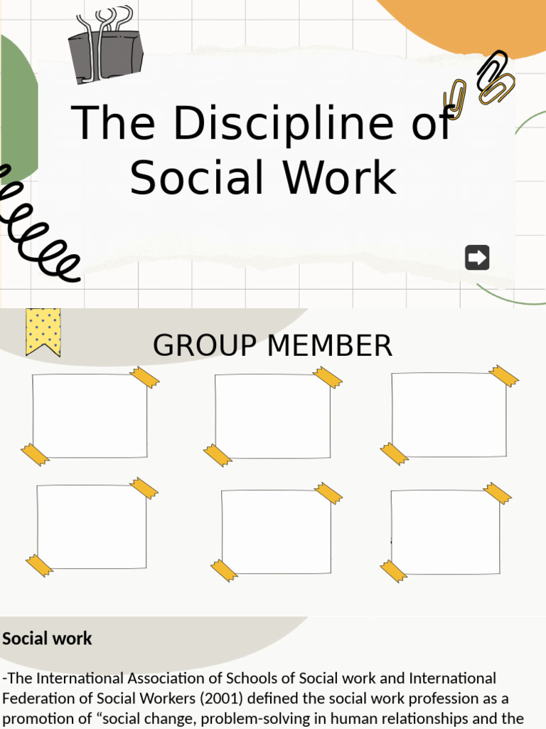 Discipline of Social Worker | PDF | Social Work | Palliative Care