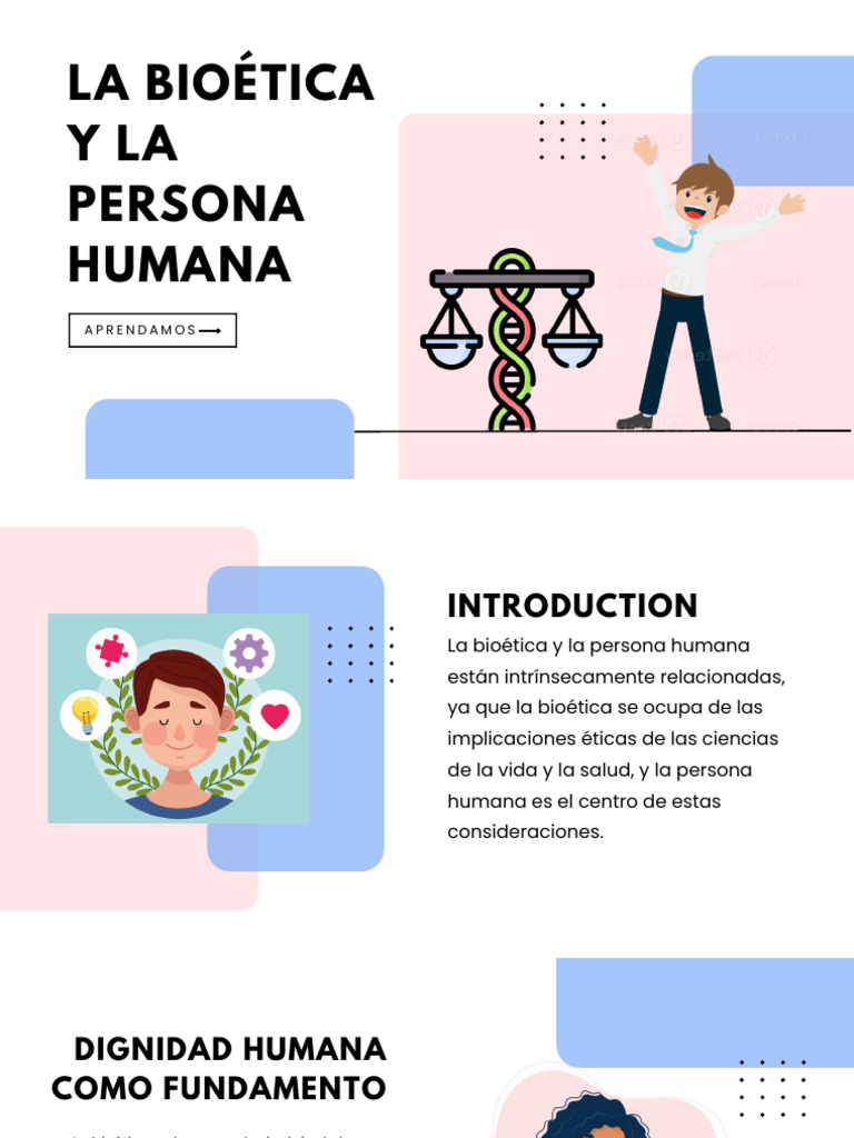 La Bioética y La Persona Humana-1 | PDF | Bioética | Placer