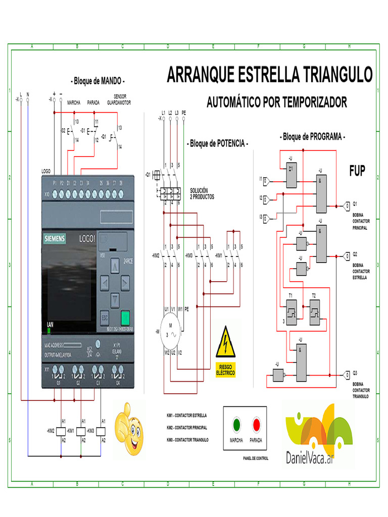 Conexion Estrella - Triangulo - PLC en FUP | PDF