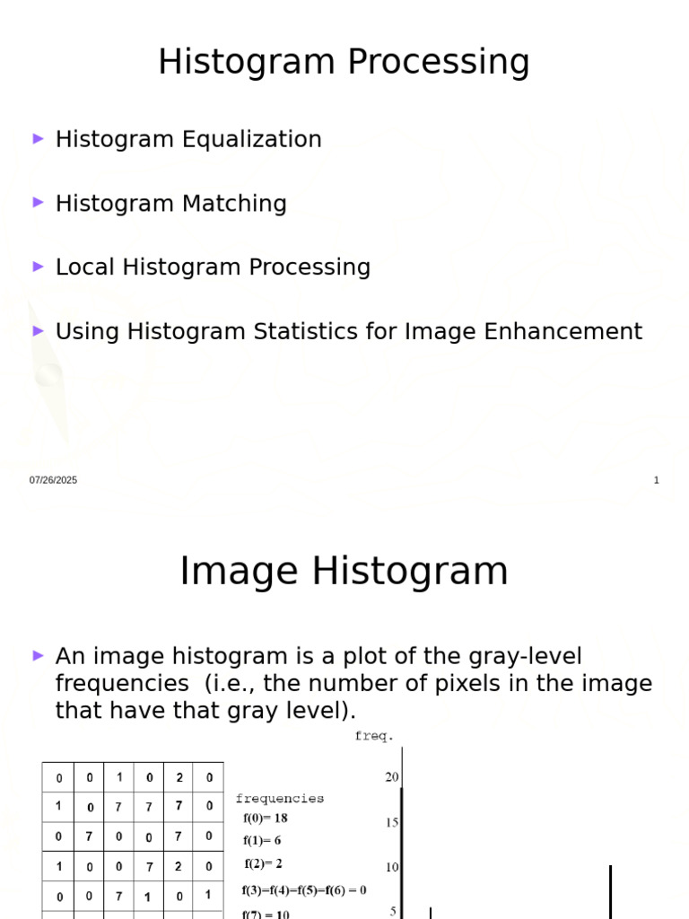 Histogram Equalization | PDF | Probability Density Function | Probability Distribution