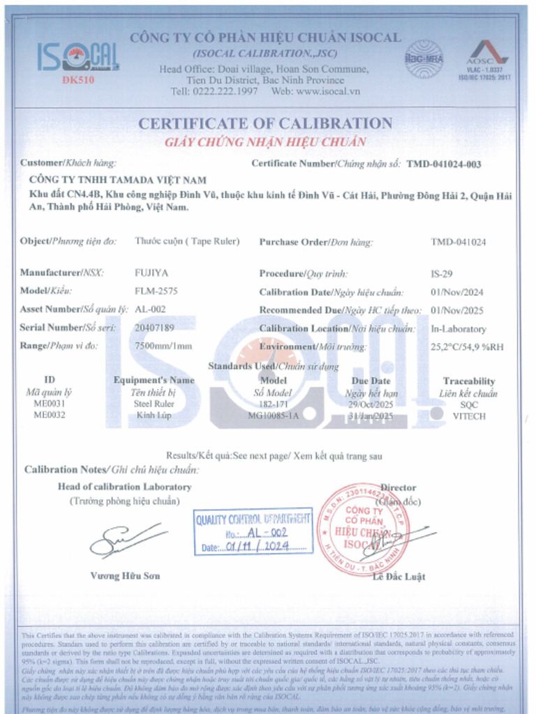 #7 - Sample of Calibration Record | PDF