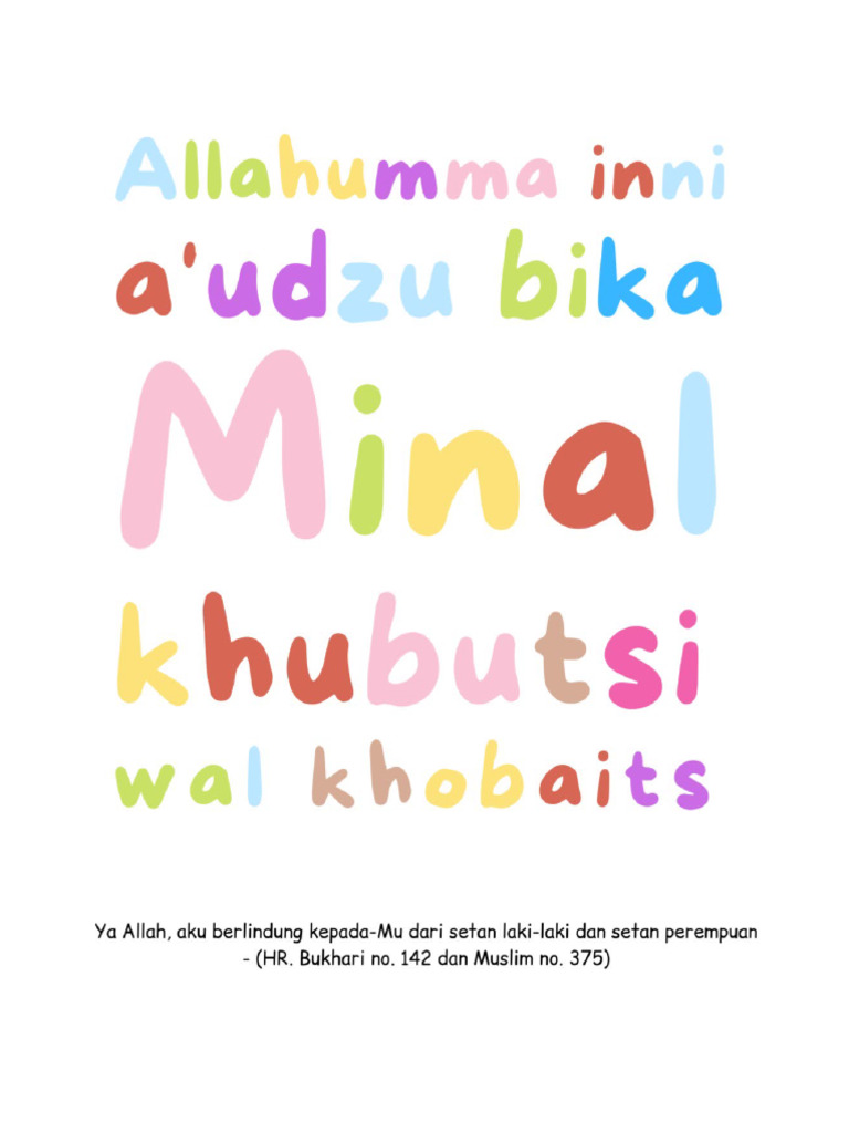 Doa Masuk Kamar Mandi | PDF