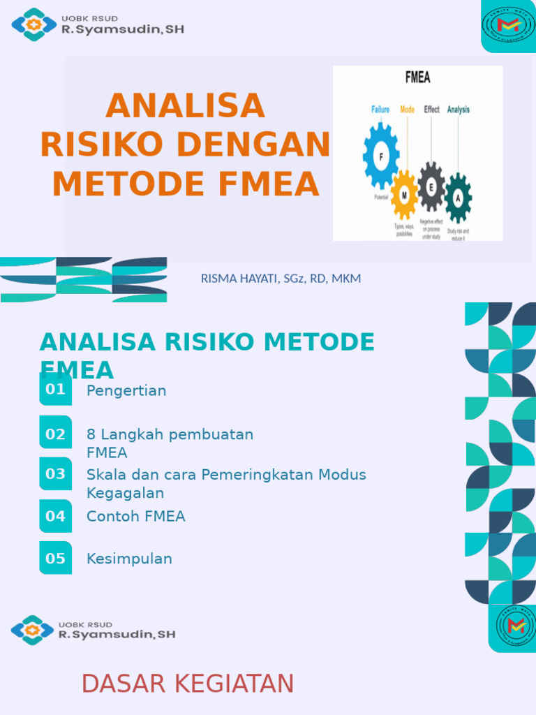 Analisa Risiko Dengan Metode FMEA | PDF