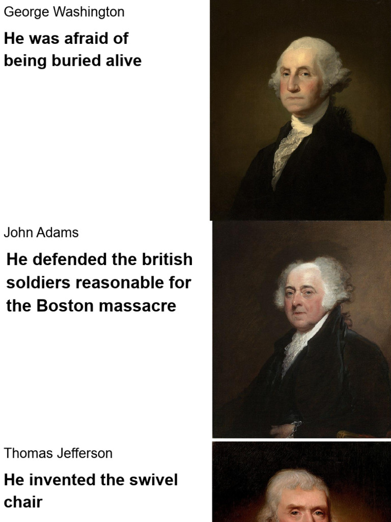 Fact About Each President | PDF | Presidents Of The United States ...