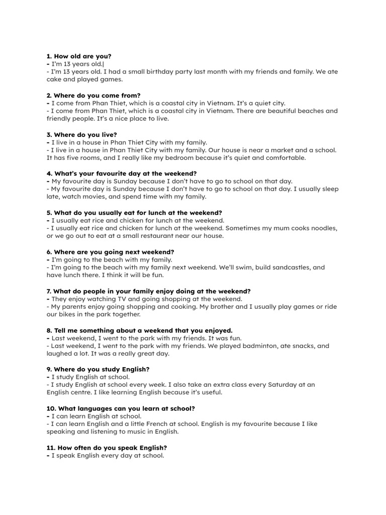 Speaking Practice Sample KET2 - Part 1 | PDF | Chess Openings | Chess