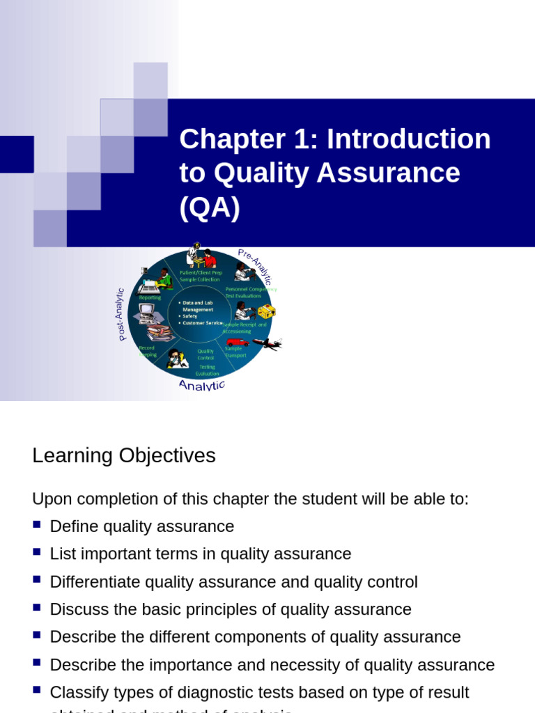 Introduction To Quality Assurance | PDF | Accuracy And Precision | Coefficient Of Variation