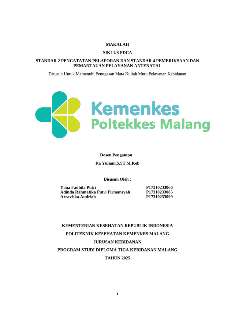Makalah Pdca ST 2 & 4 | PDF
