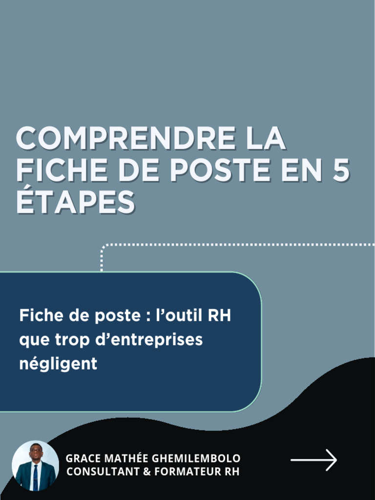 Fiche de poste : Guide en 5 étapes | PDF | Consultant | Recrutement