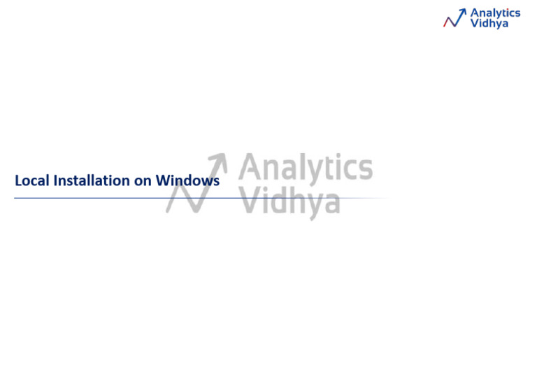 Local Installation On Windows | PDF