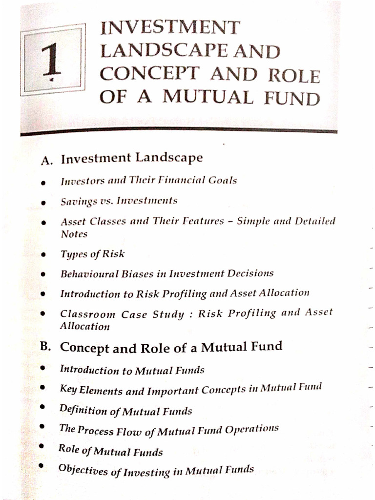 Mutual Fund Concepts for Advisors | PDF | Investing | Mutual Funds