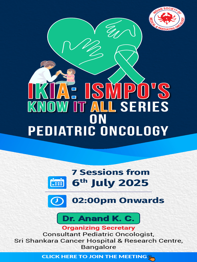 ISMPO Pediatric Oncology Sci Prog1 - 05-07-2025 | PDF | Oncology | Medicine