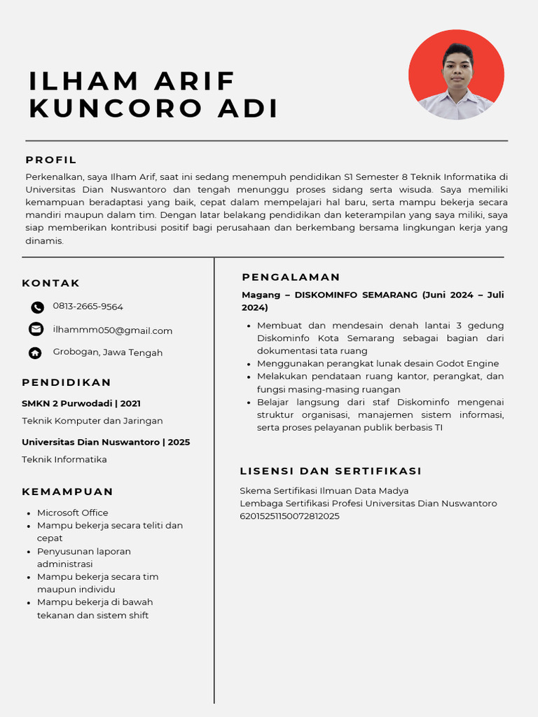 Putih Netral Minimalis Profesional CV Resume_20250715_164037_0000 | PDF