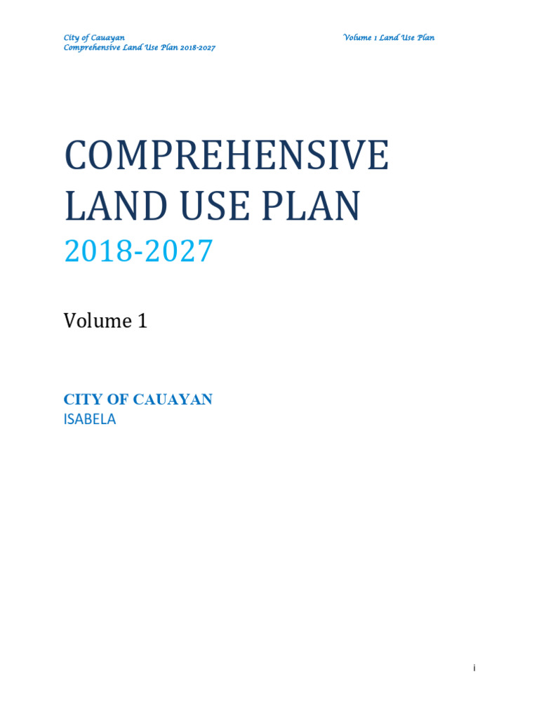 Cauayan City Land Use Plan 2018-2027 | PDF | Rain | Groundwater