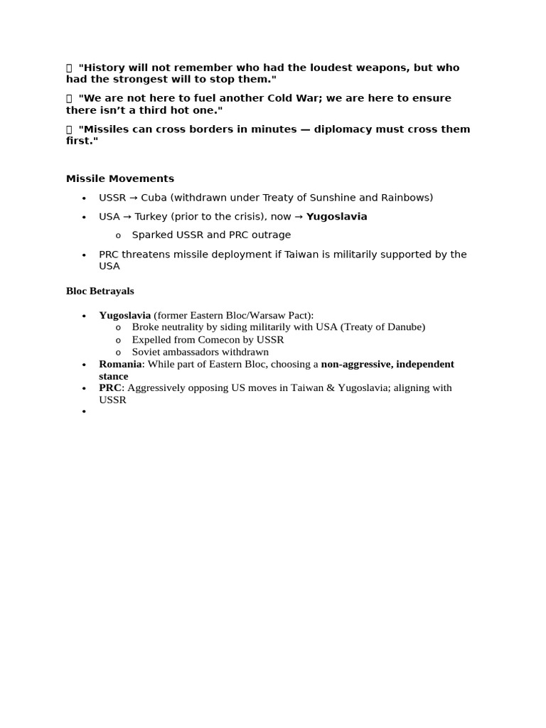 History Will Not Remember Who Had The Loudest Weapons | PDF