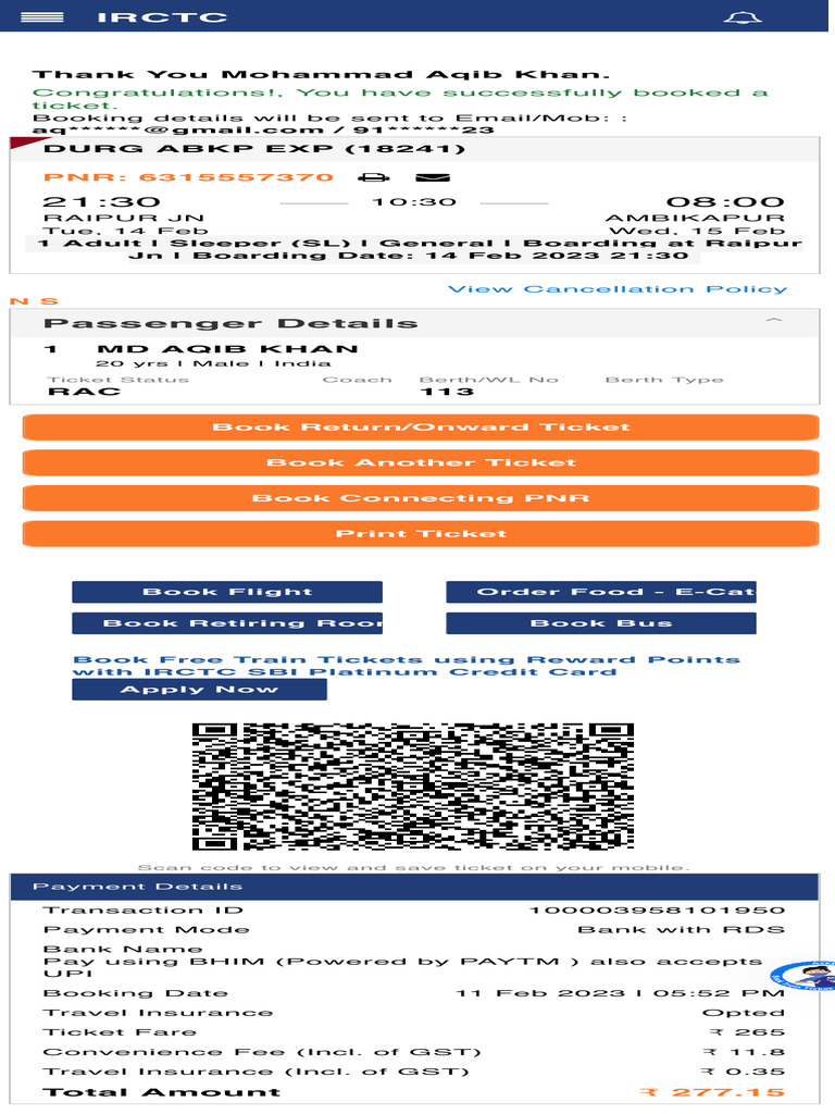 IRCTC Next Generation ETicketing System | PDF