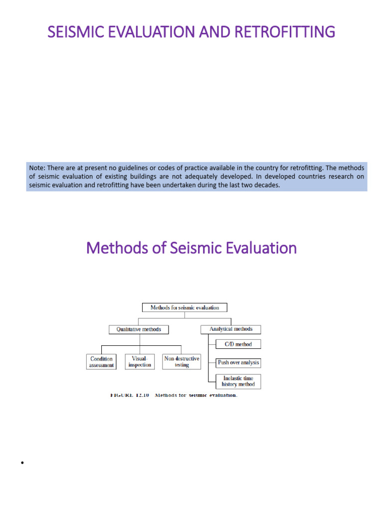 Seismic Evaluation and Retrofitting Methods | PDF | Earthquake ...