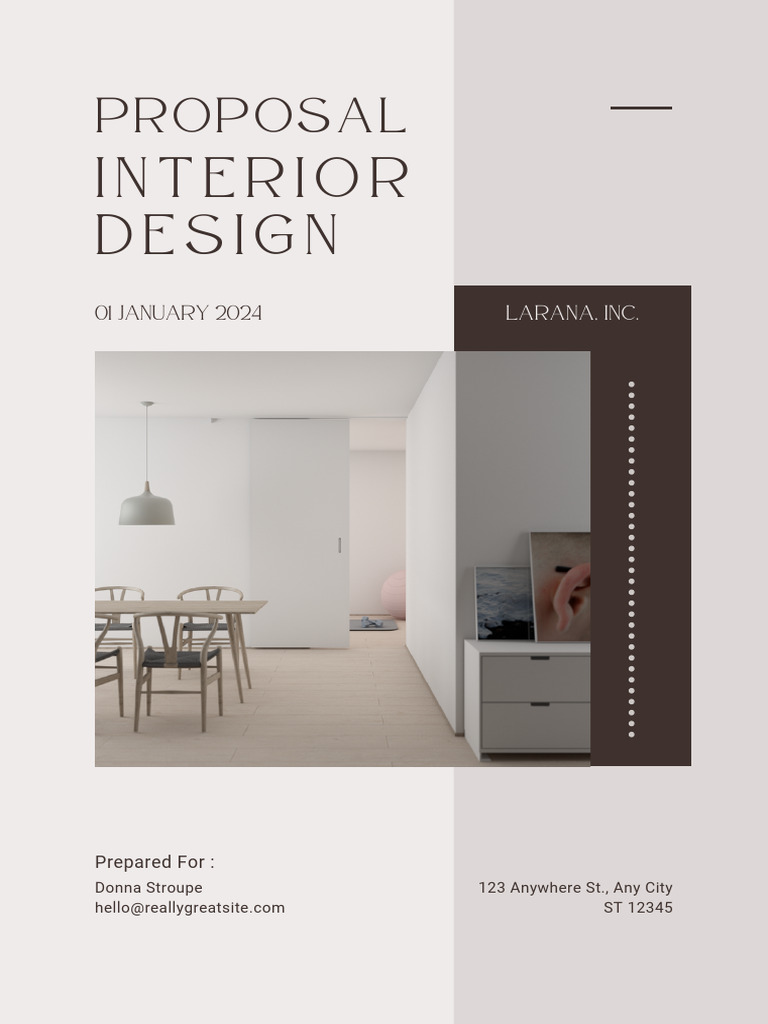 Beige and Brown Minimalist Business Proposal | PDF