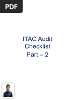 ITAC Audit Checklist | PDF | Databases | Backup