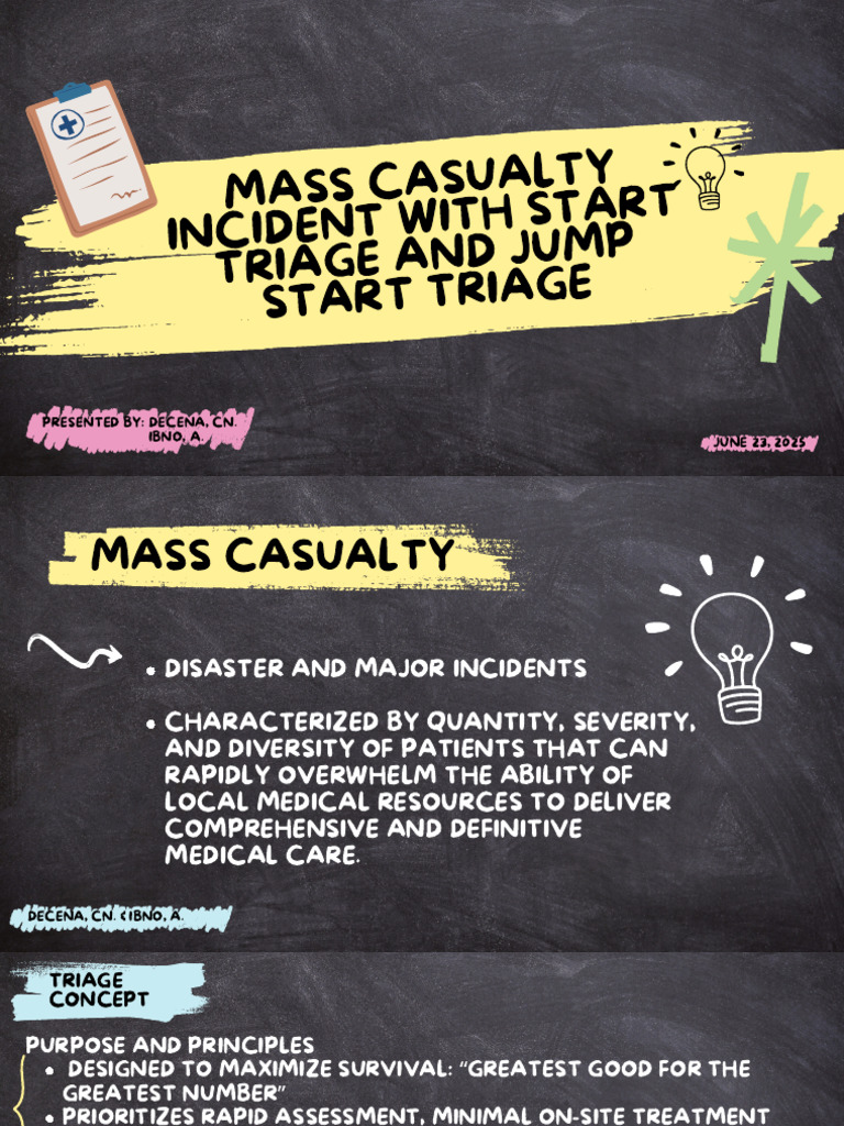 Mass Casualty Triage and Jump Start | PDF | Emergency Department ...