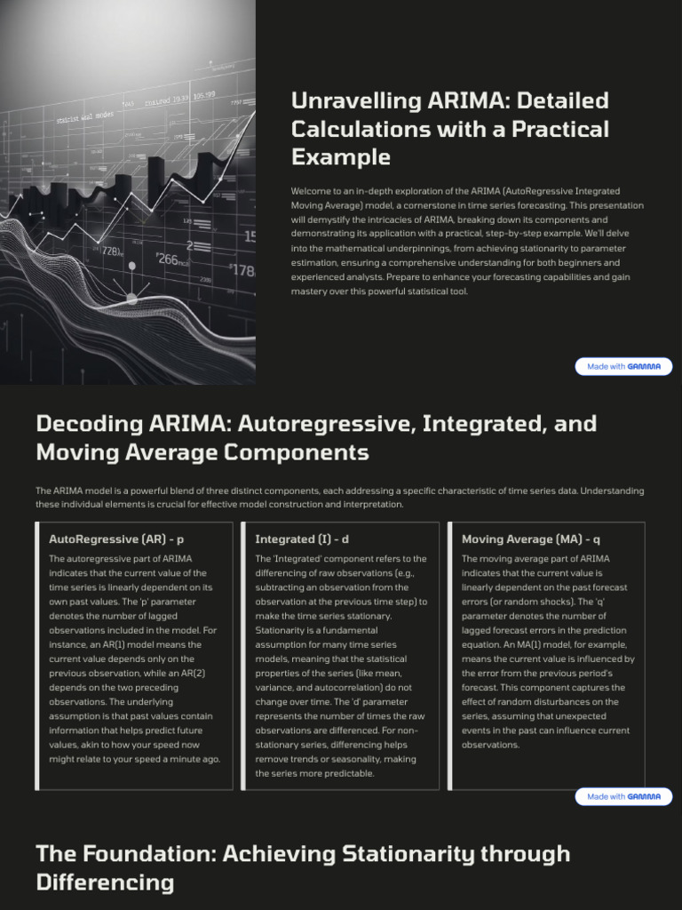 ARIMA Model Explained: Practical Guide | PDF | Autoregressive ...