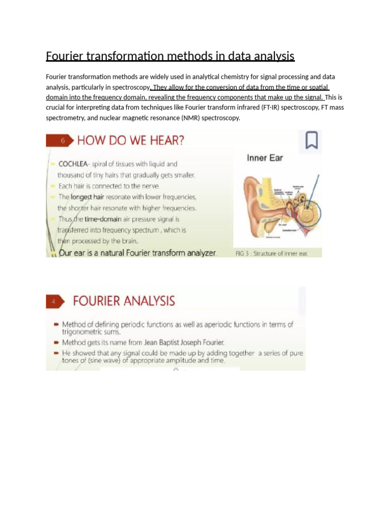 Fourier Transform Methods in Chemistry | PDF | Interferometry ...