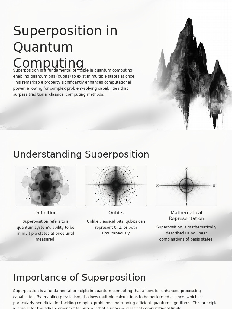 Superposition in Quantum Comp | PDF | Quantum Computing | Theoretical Computer Science