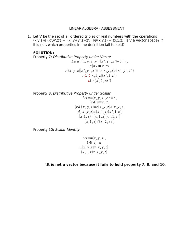 Linear Algebra Vi | PDF