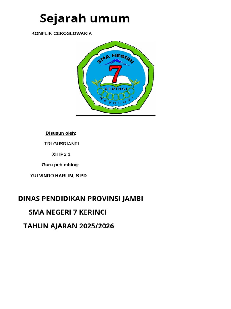Perpecahan Damai Cekoslowakia 1993 | PDF