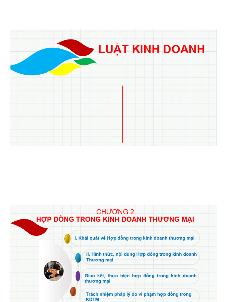 Chương 2 Hợp Đồng Về KDTM - Luật Dân Sự | PDF
