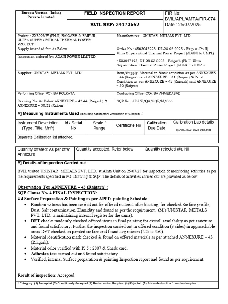 Fir-074 Unistar Metals Pvt. Ltd. 25.07.2025 | PDF